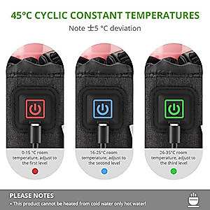 Bottle Warmer Bag, MUIFA 2 in 1 Portable USB Warmer Universal Cup Holder for Baby Stroller, Bike, Motorcycle,Wheelchair, Walker, ATV, Scooter, Marine Boat,Golf Cart