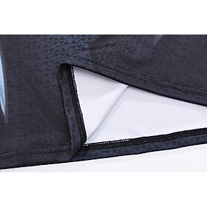 Red Plume Men's Muscle Tank Top Sleeveless T-Shirts Baselayer Tees Cool Dry Compression Shirts Running Sports Vest (Panther, L)