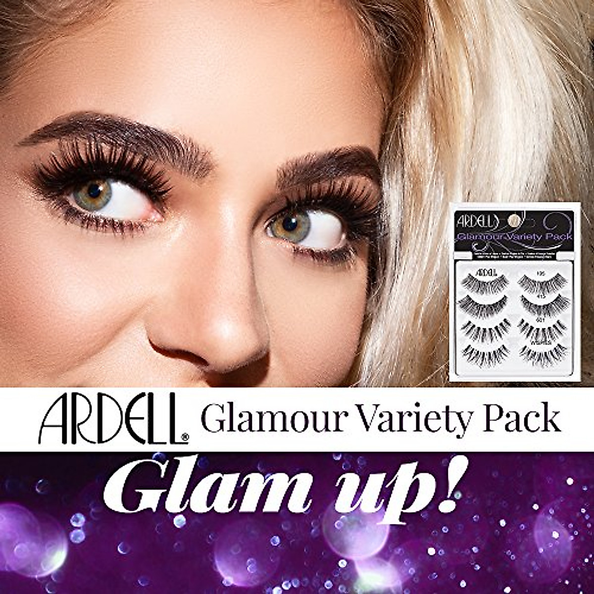 Ardell "Best Of" Glamour Variety Pack of False Eyelashes, 4 Pairs of Glamorous Fake Eyelashes