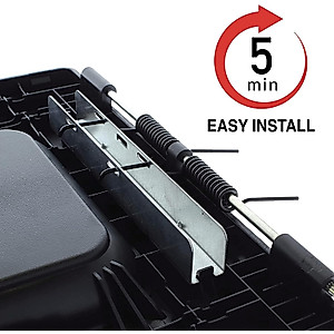 EcoAuto Center Console Lid Replacement Kit for 99-07 Silverado, Avalanche, Suburban, Sierra, Yukon - Replaces OEM 19127364, 19127365, 19127366 (Light Gray)