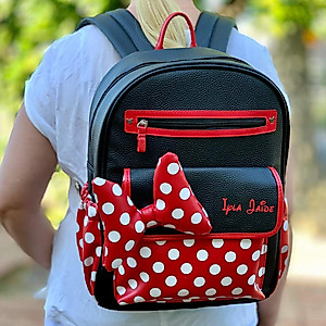 Personalize Disney Minnie Mouse Diaper Backpack 3 PC Set