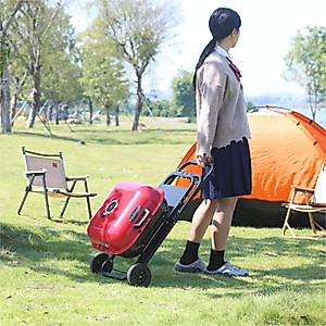 Valcla Barbecue Grill Foldable Car Frame Barbecue Portable Camping Barbecue Patio Outdoor Barbecue Grill Foldable Barbecue Grill for Outdoor Backyard, Patio