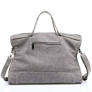 Large Rivet Purse Suede Leahter Hanbags for Women Grey Gothic Style Crossbody Bags Ladies Top Handle Satchel Studded Tote Bags
