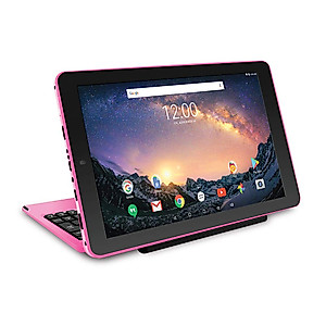 RCA 2018 Newest Premium High Performance Galileo 11.5" 2-in-1 Touchscreen Tablet PC Intel Quad-Core Processor 1GB RAM 32GB Hard Drive Webcam WiFi Bluetooth Android 6.0-Pink