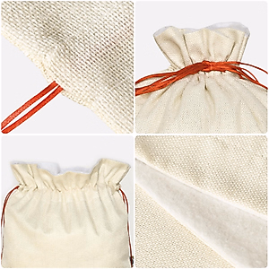 Horaldaily 3PCS Christmas Gift Bag Christmas Sacks for Presents 16x20 Inch,Christmas Tree Ball Ornaments Stocking Storage Sack Present Xmas Gift Bags Party Favors Bags