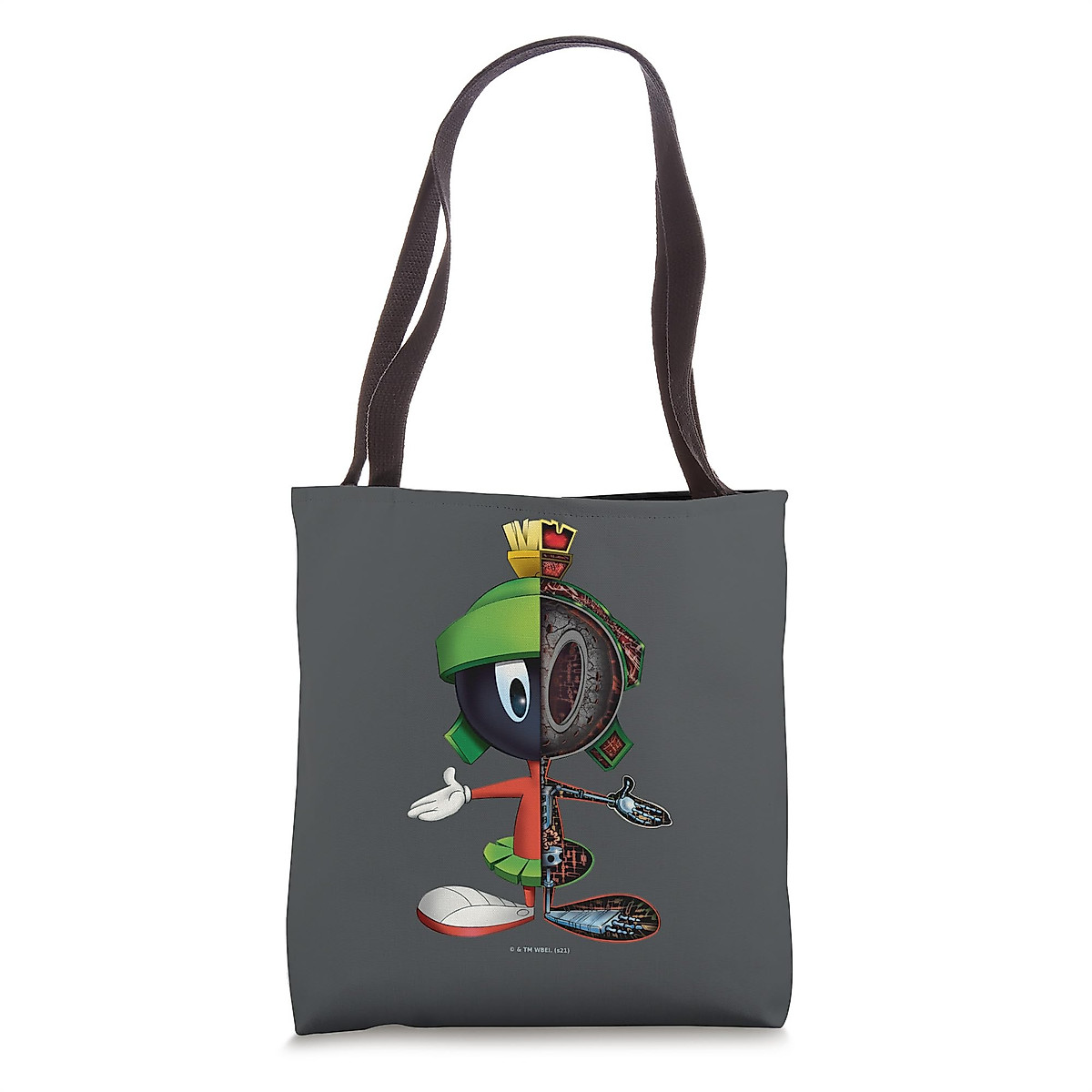 Looney Tunes Marvin Martian Half Skeleton Tote Bag