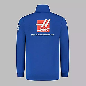 Haas F1 Team Haas Racing F1 2022 Men's Team Fitted 1/4 Zip Sweatshirt Blue (900972)