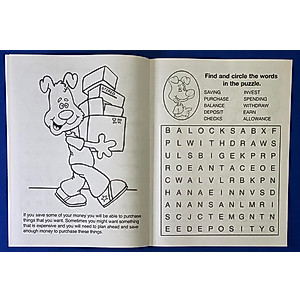 ZOCO - Be Smart with Your Savings - Educational Coloring & Activity Books (25 Bulk Pack, Without Crayons) - Teach Kids About Money - Bank Supplies - Gifts for Kids