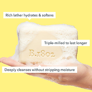 Beekman 1802 Goat Milk Body Soap Bar, Vanilla Absolute - Scented - 9 oz - Nourishes, Moisturizes & Hydrates - 100% Vegetable Soap with Lactic Acid - Good for Sensitive Skin - Cruelty Free