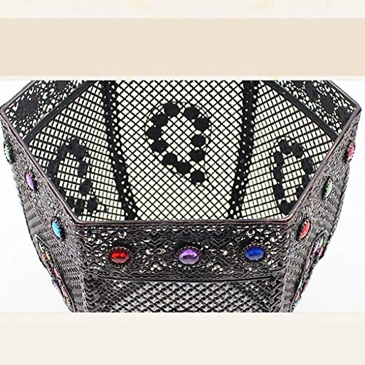 DYPASA Smart Trash Can Creative Personality Iron Trash Can Home Living Room Bedroom Garbage Box Large Capacity Trash Can Bathroom Trash Can