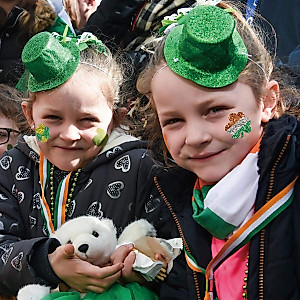 100 PCS Shamrock Tattoo Stickers St. Patrick's Day Accessories Temporary Tattoos Clover Tattoos Irish Tattoos for St Patricks Day Decorations Party Favors