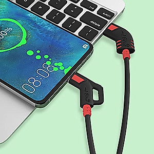 BGNTBUK Fast Charging Cord Type C to Type C 1m 3A Silicone Data Cable Mobile Phone Color Fast Charging Line Liquid Soft Plastic Flash Charging Cable 6ft Cable