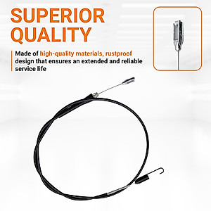 BlueStars 54510-VG4-C01 Clutch Drive Cable - Compatible with Honda Walk-Behind Lawn Mowers HRR216K2 HRR216K3 HRR216K4 HRT216K1 HRT215K2 HRZ216 - Replaces 290-982