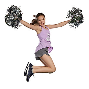 Augusta Sportswear Girls' Athletic Shorts - Moisture-Wicking Performance, Low Rise Fit, Inner Brief, Key Pocket - Ideal for Teen Girls' Workout & Activewear, Black, Medium