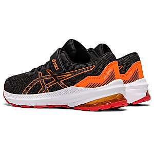 ASICS Kid's GT-1000 11 Pre-School Running Shoes, 2, Graphite Grey/Fiery RED