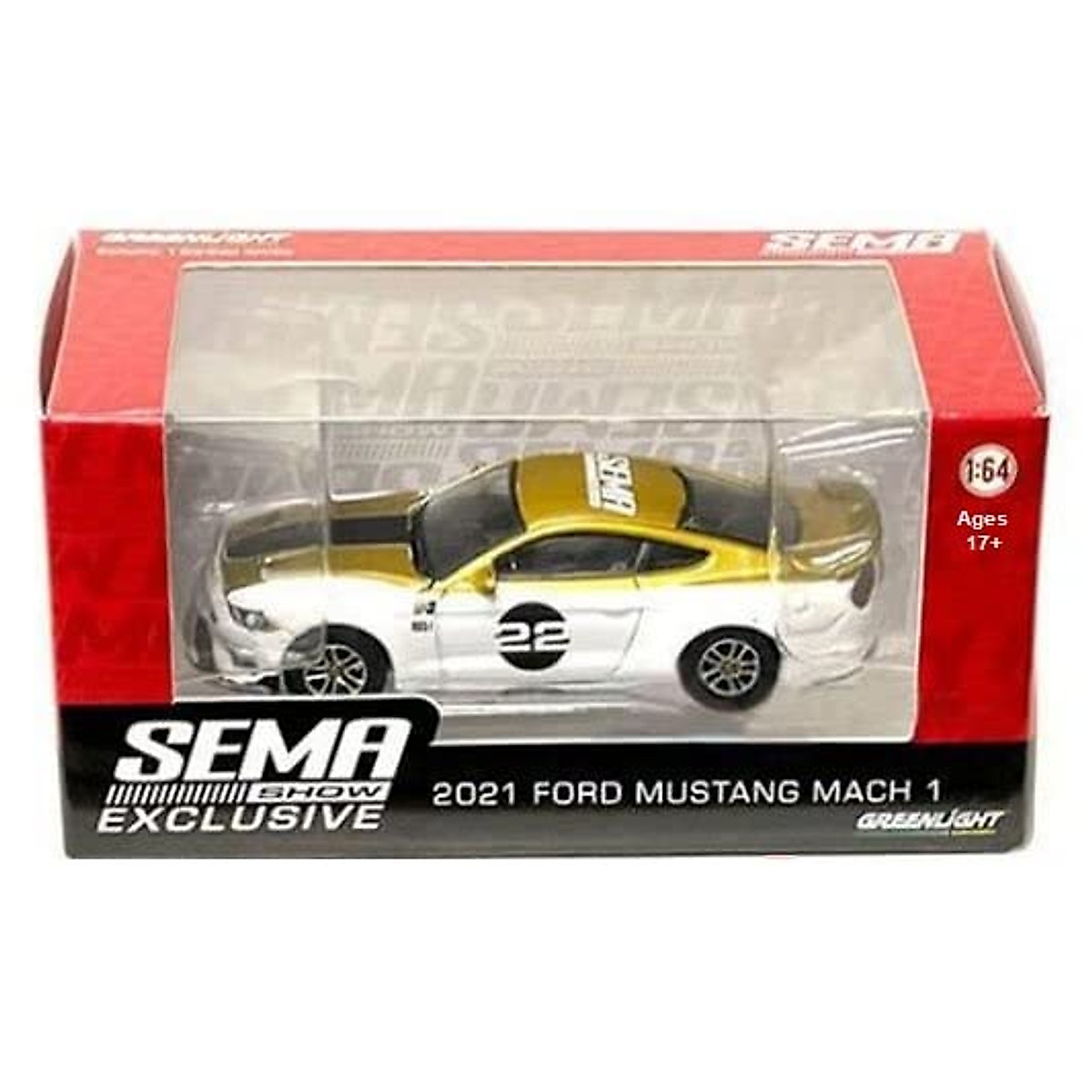Greenlight 41150-E-S 2021 Mustang Mach1 2022 SEMA Show Exclusive 1/64 Scale