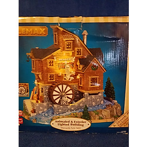 Lemax Village Collection Anderson Valley Mill With Adaptor # 15248