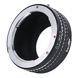 Haoge Manual Lens Mount Adapter for Contax/Yashica C/Y CY Mount Lens to Olympus and Panasonic Micro Four Thirds MFT M4/3 M43 Mount Camera