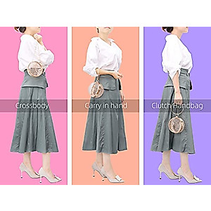 molshine Metal Hollow Round Evening Handbag, Spherical Mesh Crossbody Bags, Classic Shoulder Bag, Party Clutch Purse for Women Girl Home Shopping Travel Outdoor