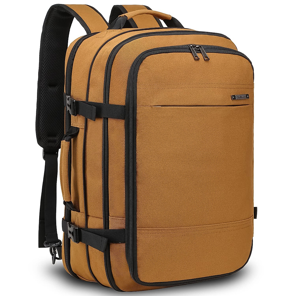 TUGUAN Travel Laptop Backpack 40L Large Computer Backpack with USB Charging Port 17 Inch Laptop Backpack for Men Expandable Backpacks for Men Women, Black- Suitable for Travel