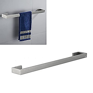 Eurollar 23.6in Towel Racks for Bathroom, Brushed 304 Stainless Steel Towel Rack Wall Mount, Hand Holder and Shelf for Bath Towels, MultiUse Bathroom Accessories, for Home, Kitchen