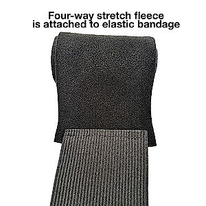 Professionals Choice Equine Combo Bandage Wraps Value Pack, Set of 4 (Universal Size, Black)