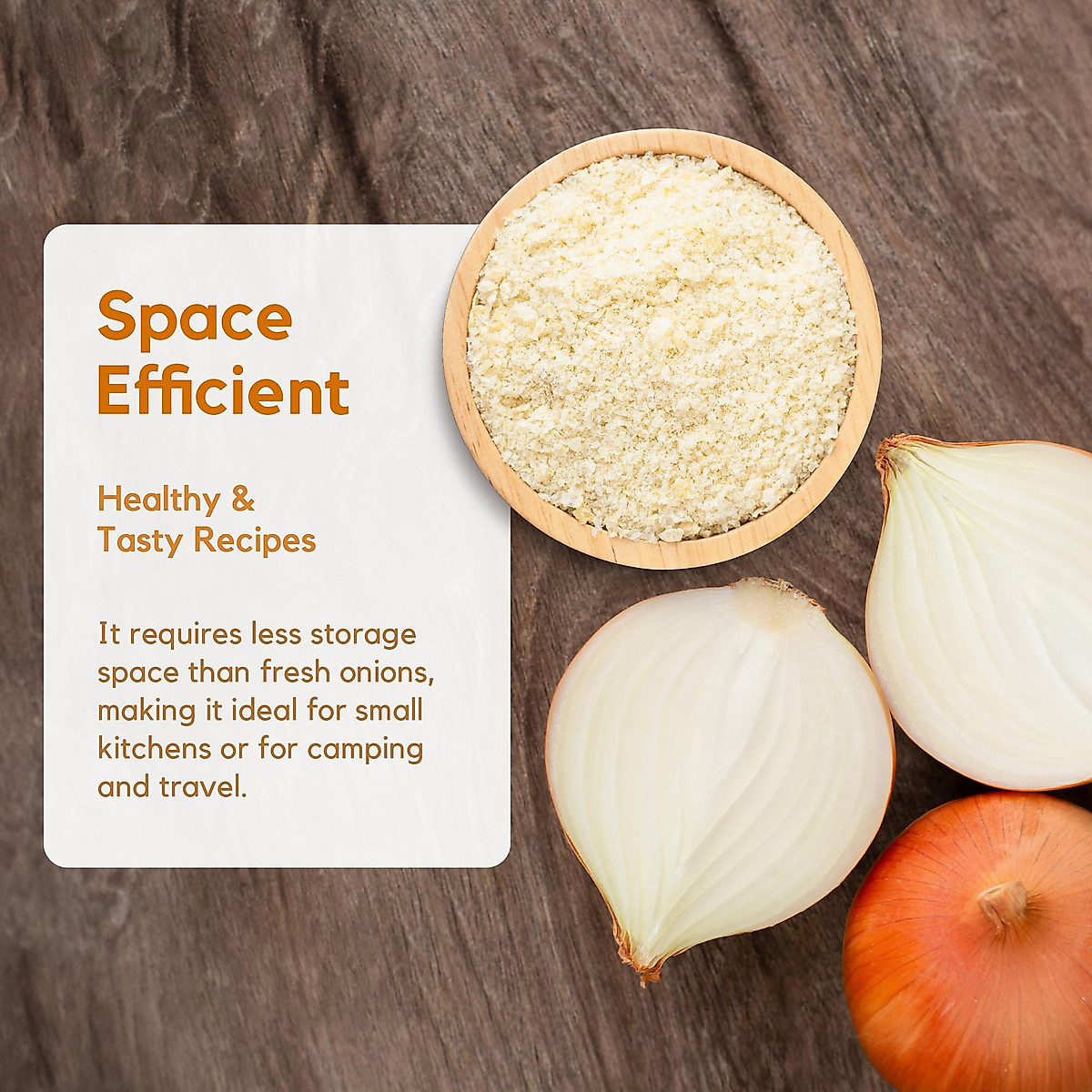 Antepyolu Onion Powder, Organic Onion Powder, Bulk Onion Powder, Gluten-Free, Non-Gmo, Ideal in Soups, Vegetables, 7.76 Ounces