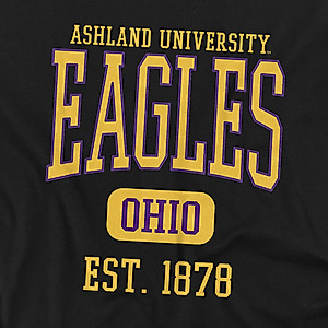 Ashland University Official Est. Date Unisex Adult T-Shirt, Black, 2X-Large