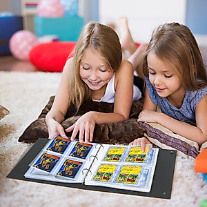 Top Loaders Binder with 50 Pages Top loaders Storage Trading Card Sleeves, 4 Pocket Trading Card Binder