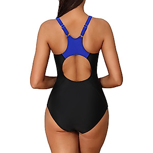 beautyin Womens One Piece Swimsuits Competition Training One Piece Bathing Suit Lap Swimming Suit