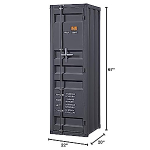 ACME Cargo Wardrobe (Single Door) - - Gunmetal