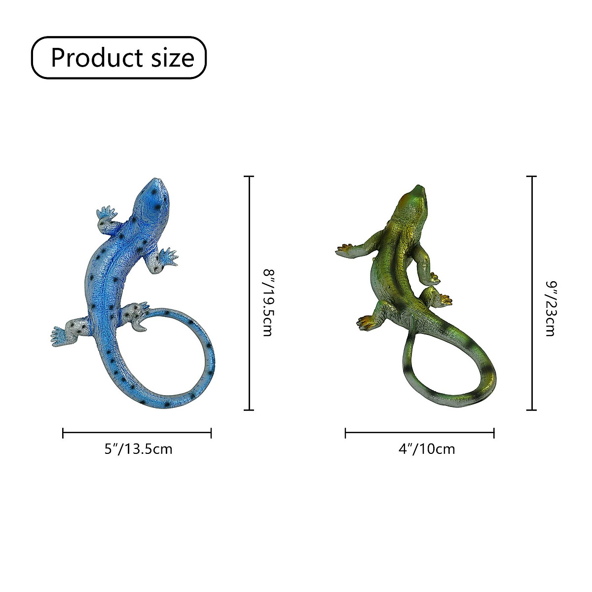 LiffyGift Resin Lizard Wall Decor Animals Craft Sculpture Art Hanging for Indoor Living Room Outdoor Garden Decoration