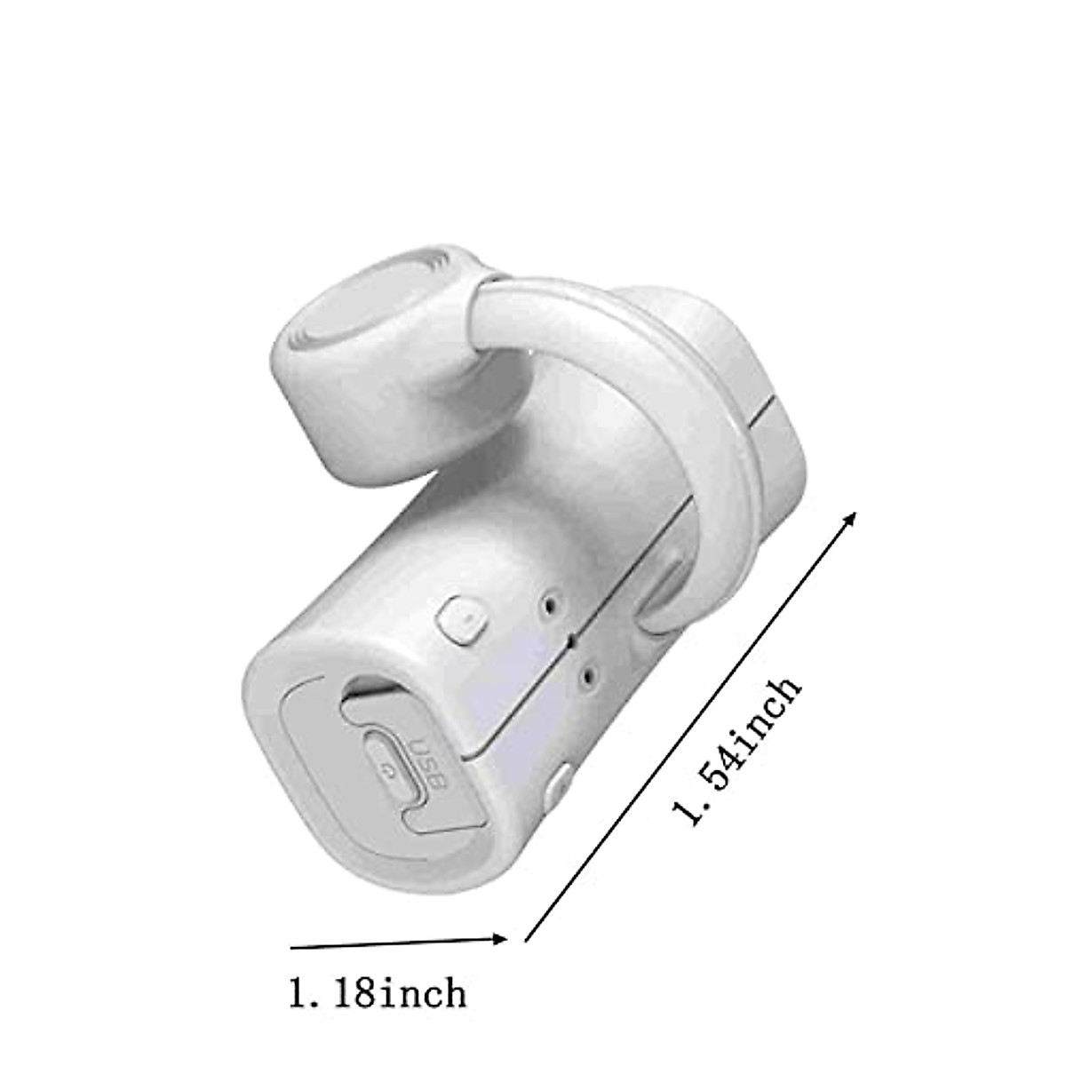 Charella #x2Kc45 5 2 Low Latency Gaming True Bo-Ne Conduction Bluetooth Headset No in-Ear Sports Sweatproof Bo-Ne Conduction