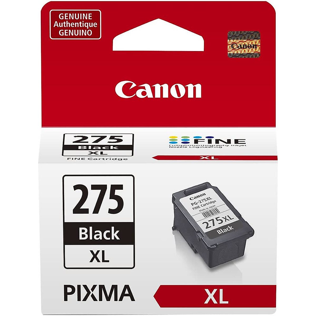 Canon PG-275 XL Black (4981C001) and CL-276 XL Color High Capacity Ink Cartridges (4987C001) - Retail Packaging