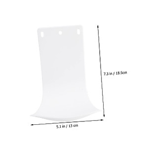 Mobestech 2pcs Plastic Water Tray Automatic Dispenser Trays Foam Soap Dispenser Tray Washer Pan Tray Soap Dispenser Bracket Soap Dispenser Wall Mount Drip Tray White Abs Household Decorate