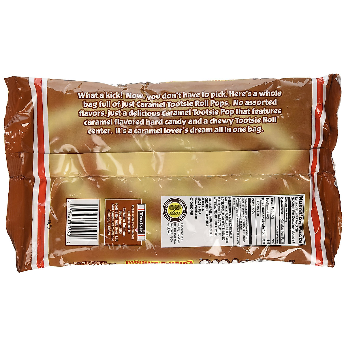 Tootsie POPS Limited Edition Caramel Lollipops 12.6 oz (Pack of 2) 42 TOTAL POPS