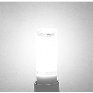 Lxcom Lighting 10W E12 LED Corn Light Bulb(6 Pack)- 2835 SMD 102LEDs E12 Dimmable 100W Equivalent 1000LM Daylight White 6000K Chandelier Bulbs E12 Base Ceramic Light Bulbs for Home Lighting, AC110V