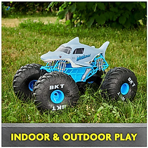 Monster Jam, Official Mega Megalodon All-Terrain Remote Control Monster Truck for Boys and Girls, 1:6 Scale, Kids Toys for Ages 4-6+