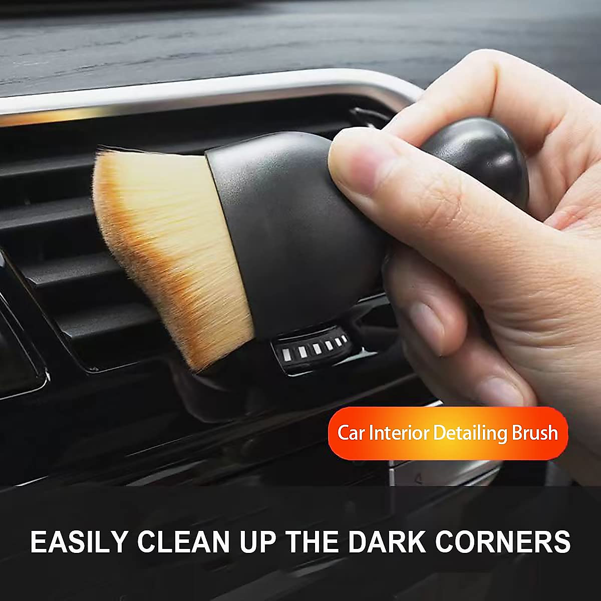 Car Interior Detailing Brush, Auto Interior Soft Hair Removal Brush,Car Brush, Car Cleaning Brush Interior Soft Bristles Detailing Brush Dusting Tool for Car,Home,Office,Computer,Keyboard (3PCS)