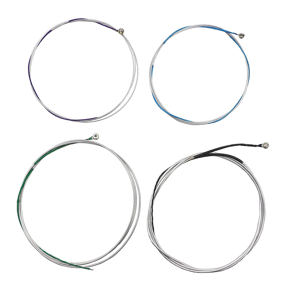 RAUYIVANY Viola strings set.Nickel-plated balls&stainless steel copper-nickel alloy wound, Medium tension,Suitable for practice and stage performances