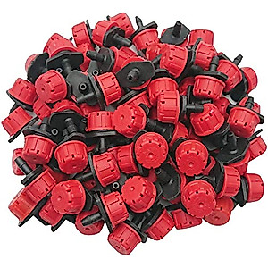 YOUWU 5pcs Garden Irrigation Micro Flow Dripper,Practical Micro Flow Dripper Drip Head 1/4 Inch Hose Garden Irrigation Misting Tools Accessories Feed Orchid