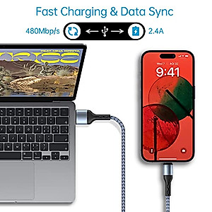 iPhone Charger[Apple MFi Certified] 3Pack 6FT Premium Braided Nylon Lightning Cable Fast Charging iPhone Charger Cord Compatible with iPhones 14 13 12 11 Pro Max XS XR X 8 7 6 5 iPad and More