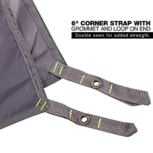 REDCAMP Waterproof Camping Tent Tarp - 95"x83", 4 in 1 Multifunctional Tent Footprint for Camping, Hiking and Survival Gear, Lightweight and Foldable