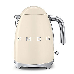 Smeg KLF01CRUS 50's Retro Style Aesthetic Electric Kettle, Cream