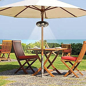 Brilliant Evolution LED Patio Umbrella Light with Remote | Outdoor Lights for Outside Lighting Battery Operated