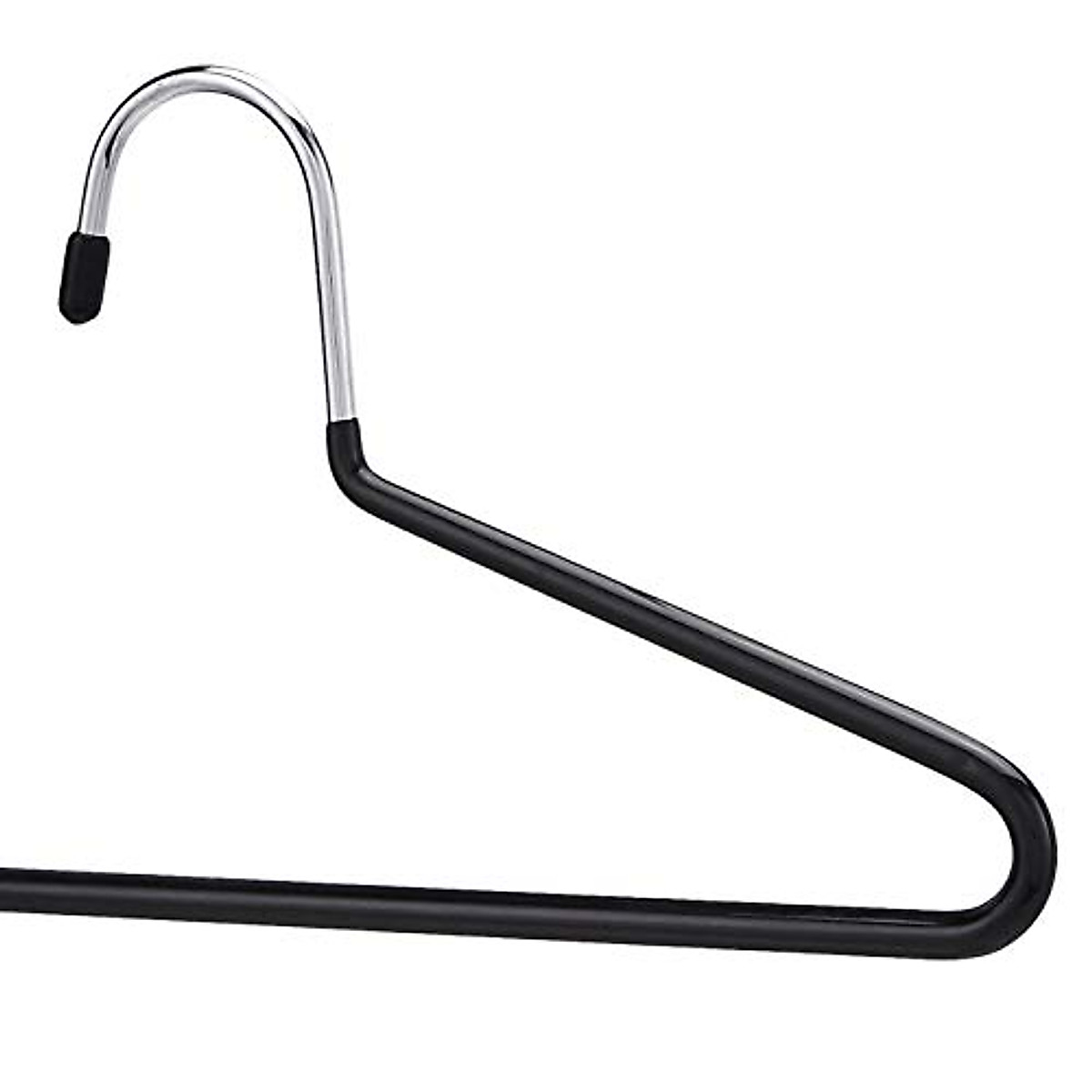 Amazon Basics Trouser/Slack Hangers Easy Slide Organizers, 30-Pack, Black/Silver