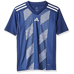 adidas unisex-youth Striped 19 Jersey Dark Blue/White X-Large