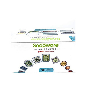 Snapware 18-piece Pyrex Glass Food Storage Set (Purple & Blue)