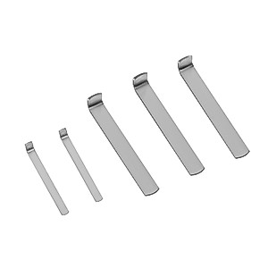 18Pcs Keyway Broach Kit,B-1/8'',3/16" C-1/4'',3/8",HSS CNC Metalworking Cut Tool Set,Keyway Broach Kit Inch Size,9 Collared Bushings 5 Shims Industrial Tools for Lathe