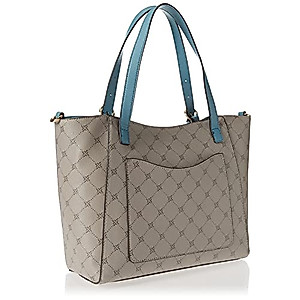 NINE WEST Kylee Tote, Beige Logo/Slate